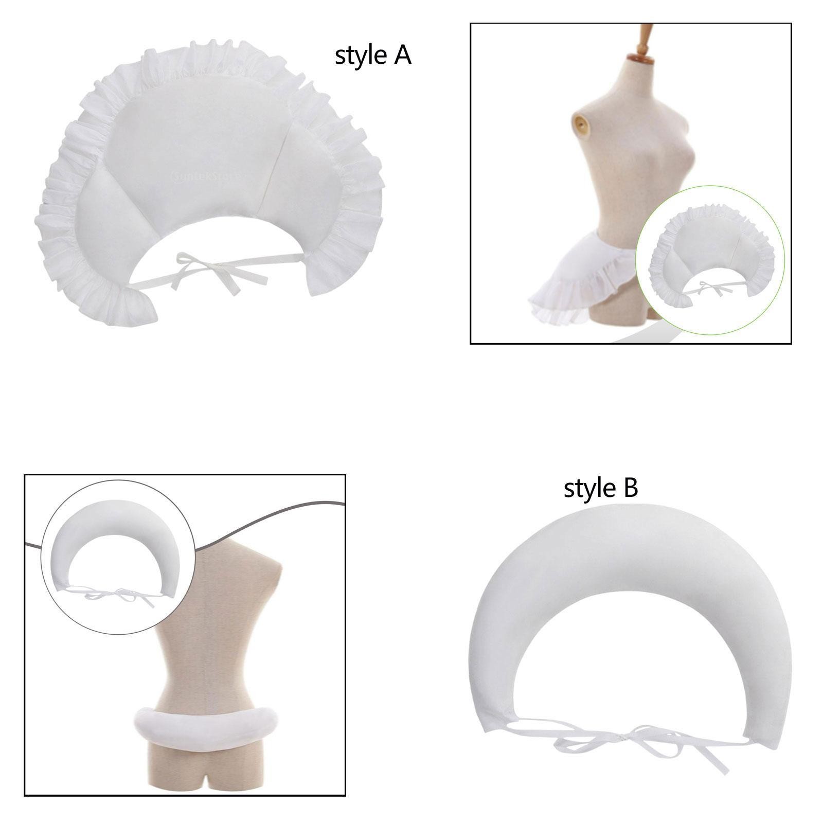 Women White Bustle Roll Crinoline Victorian Victorian Bustle Pad Bustle ...