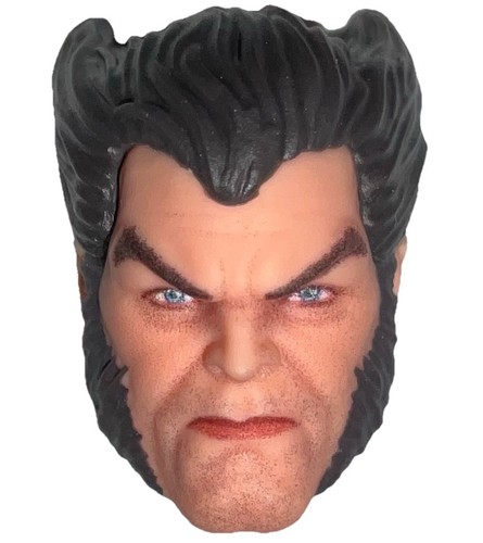 Marvel Legends WOLVERINE HEAD Unmasked XMEN Secret Wars Logan 6" Figure ...
