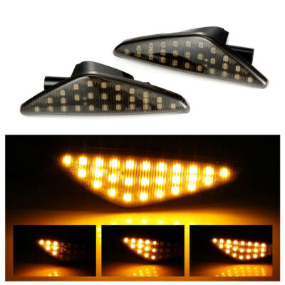 2x Dynamic LED Side Marker Light Turn Signal Light For BMW E70 X5 F25 ...