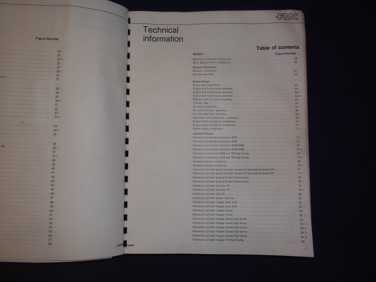 FMC LINK BELT VANGUARD MODEL 12 STREET SWEEPER PARTS MANUAL BOOK ...