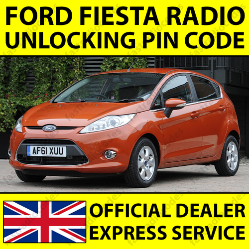 FORD FIESTA CAR RADIO UNLOCKING PIN CODE FOR SONY 6000 CD 4500 RDS ...