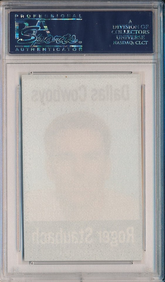 1972 NFLPA IRON ONS - ROGER STAUBACH - PSA 7 NM (SVSC) | eBay