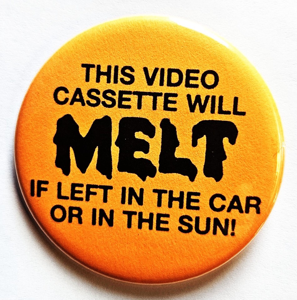 Video Rental Sticker Pinback Buttons Magnets & Bottle Openers. Set 01 ...