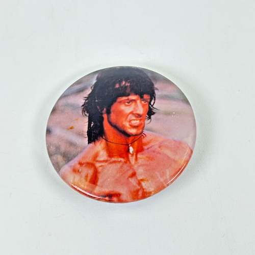 Rambo Sylvester Stallone Vintage Movie Original Pin Button Pinback 80s ...