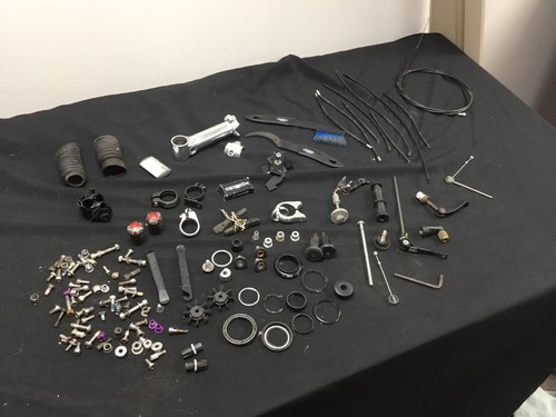 Road Bike Lot Of Cycling Parts Hardware Brakes Cables Tools More! | eBay