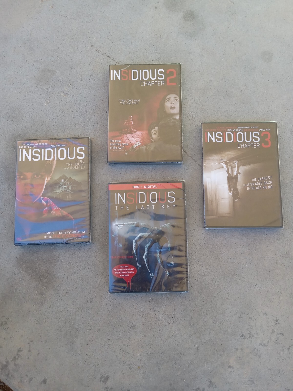 INSIDIOUS 4-MOVIE COLLECTION (PATRICK WILSON) DVD HORROR FILM 1 2 3 4 ...