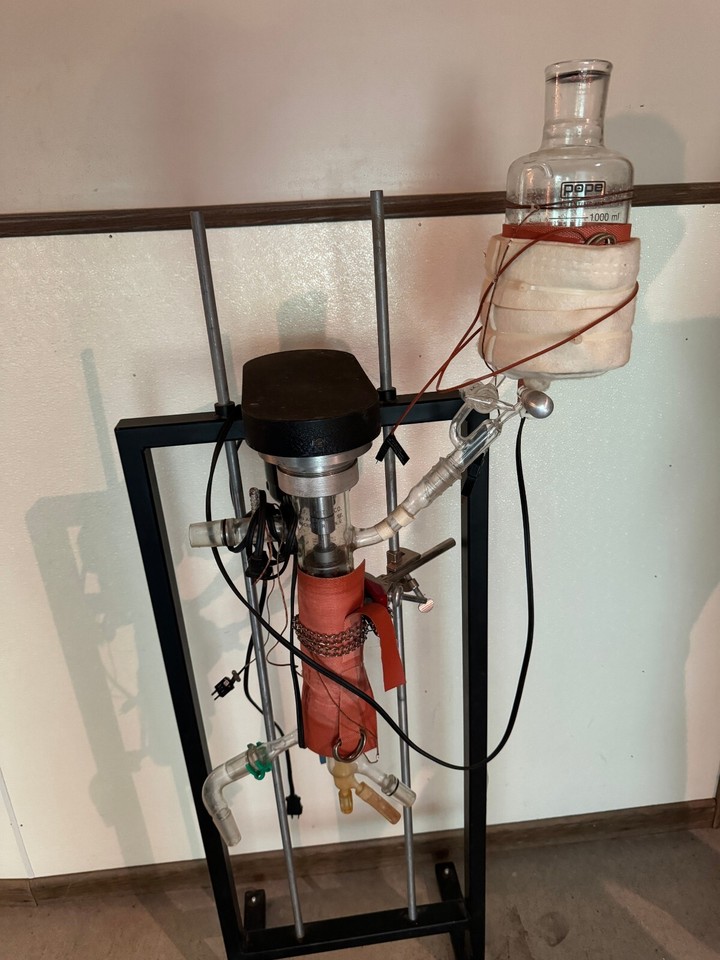 POPE SCIENTIFIC 2” Thin FILM DISTILLATION STILL 1000ml Evaporator Evap ...
