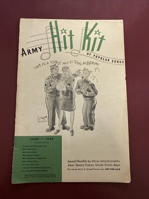 Army Hit Kit Of Popular Songs June 1944 | eBay