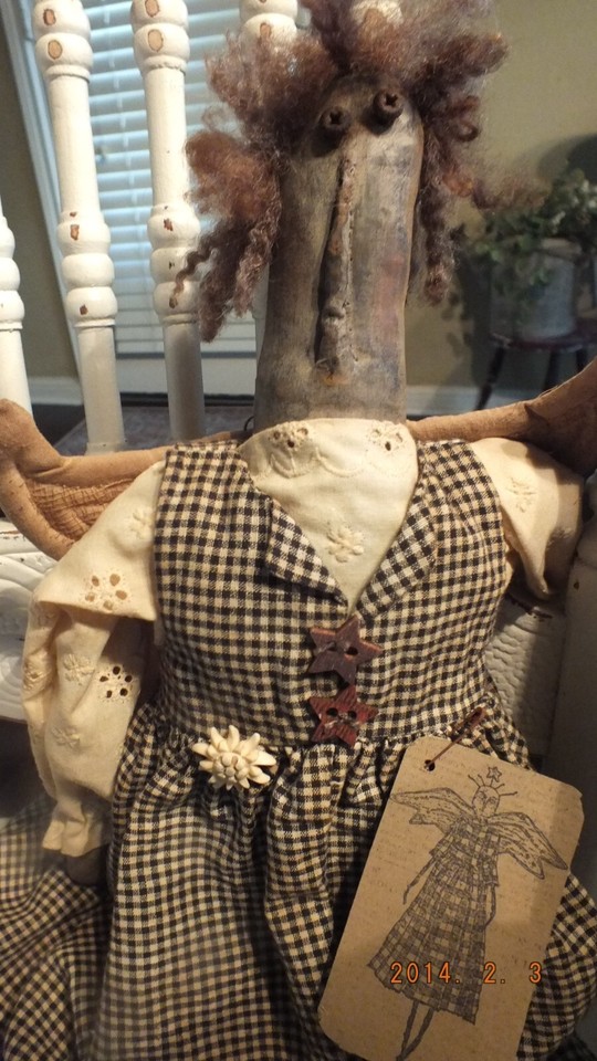 primitive black doll set of two handmade 17 inches | eBay