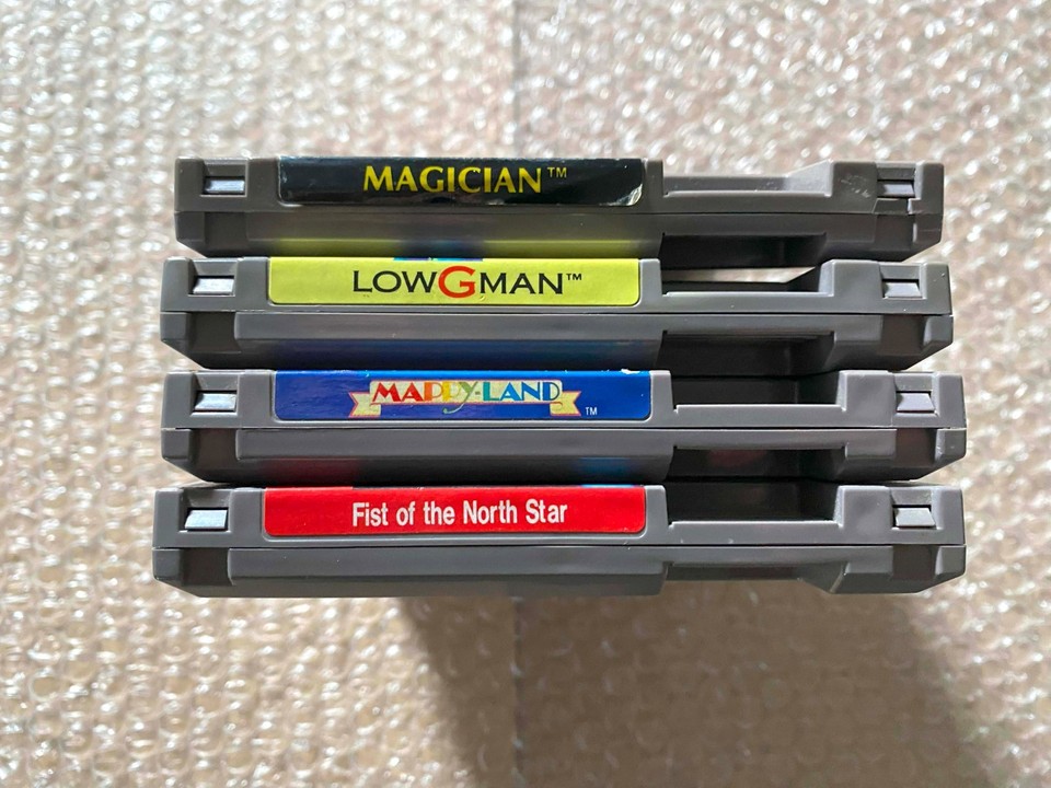 LOT OF 4 Taxan NES Games (Magician North Star Mappy Land Low G Man ...