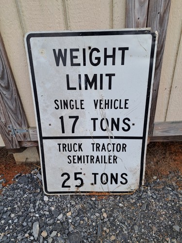 Weight Limit Highway Sign | eBay