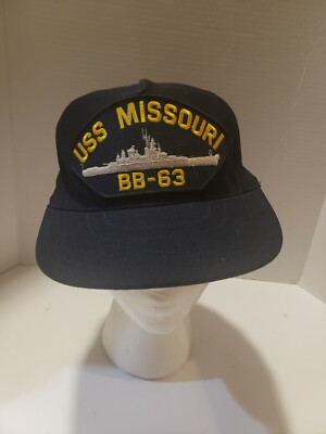 USS MISSOURI BB-63 US NAVY SHIP HAT Baseball Cap Made in USA trucker | eBay