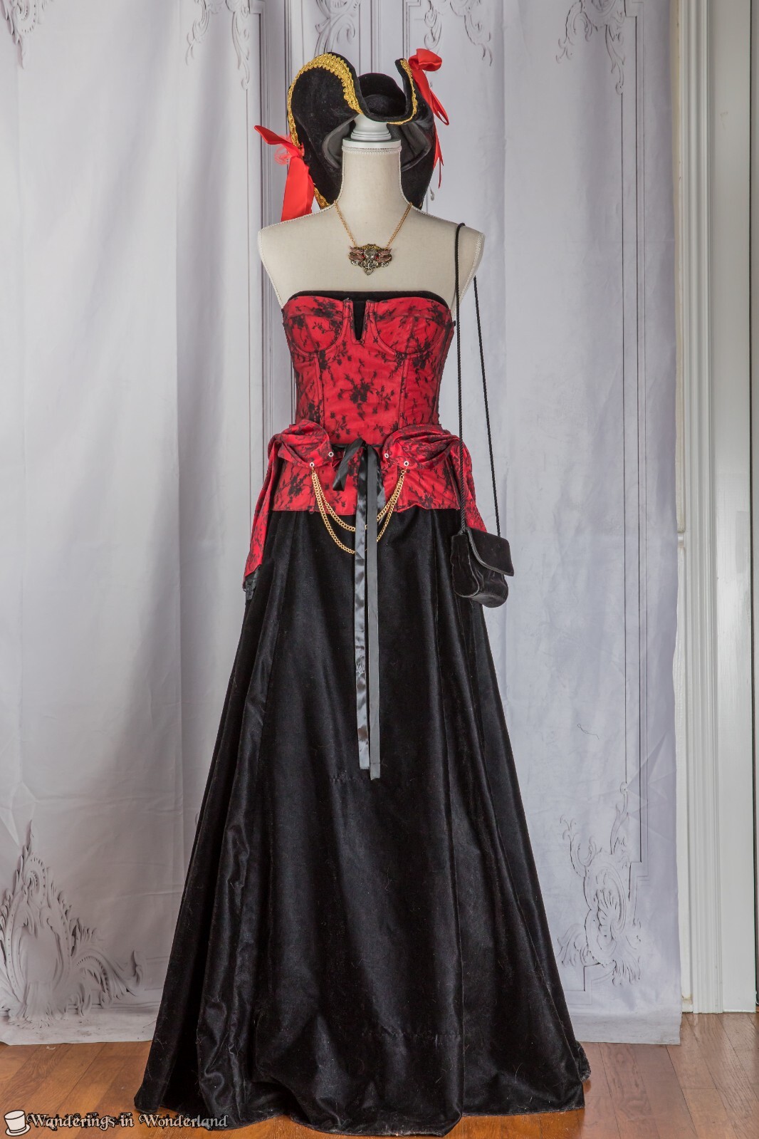 Goth Pirate Gown Small Costume Bustle Steampunk Renai… - Gem