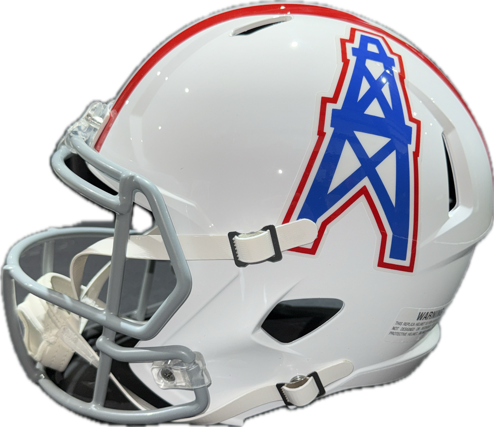 Earl Campbell Signed Oilers Full Size Speed Helmet JSA HOF 91 GRAY Face ...