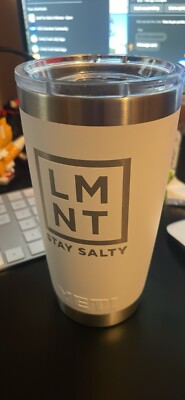 YETI Black 20 Oz Rambler with MagSlider Lid - White LMNT | eBay