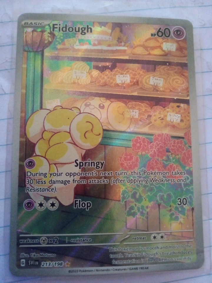 Pokémon TCG Fidough Scarlet & Violet BASE Set 213/198 Holo Illustration ...