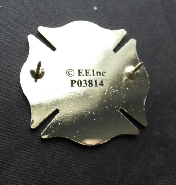 FIREFIGHTER FIRE FIGHTER FIRST RESPONDER SHIELD BADGE LAPEL PIN 1.4 ...