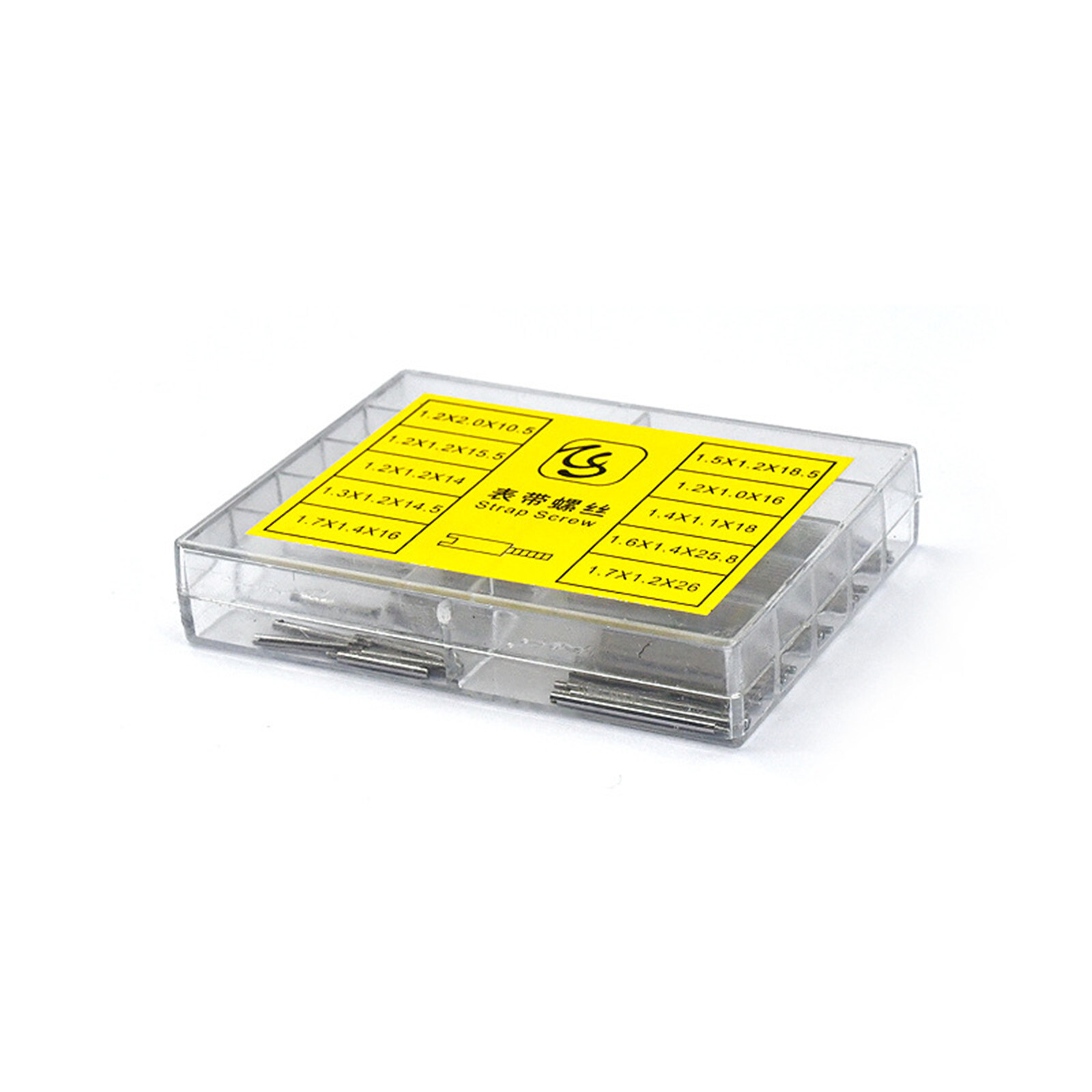 50Pack 10-Size Watch Strap Screws Metal Band Pins Bars Assortment ...