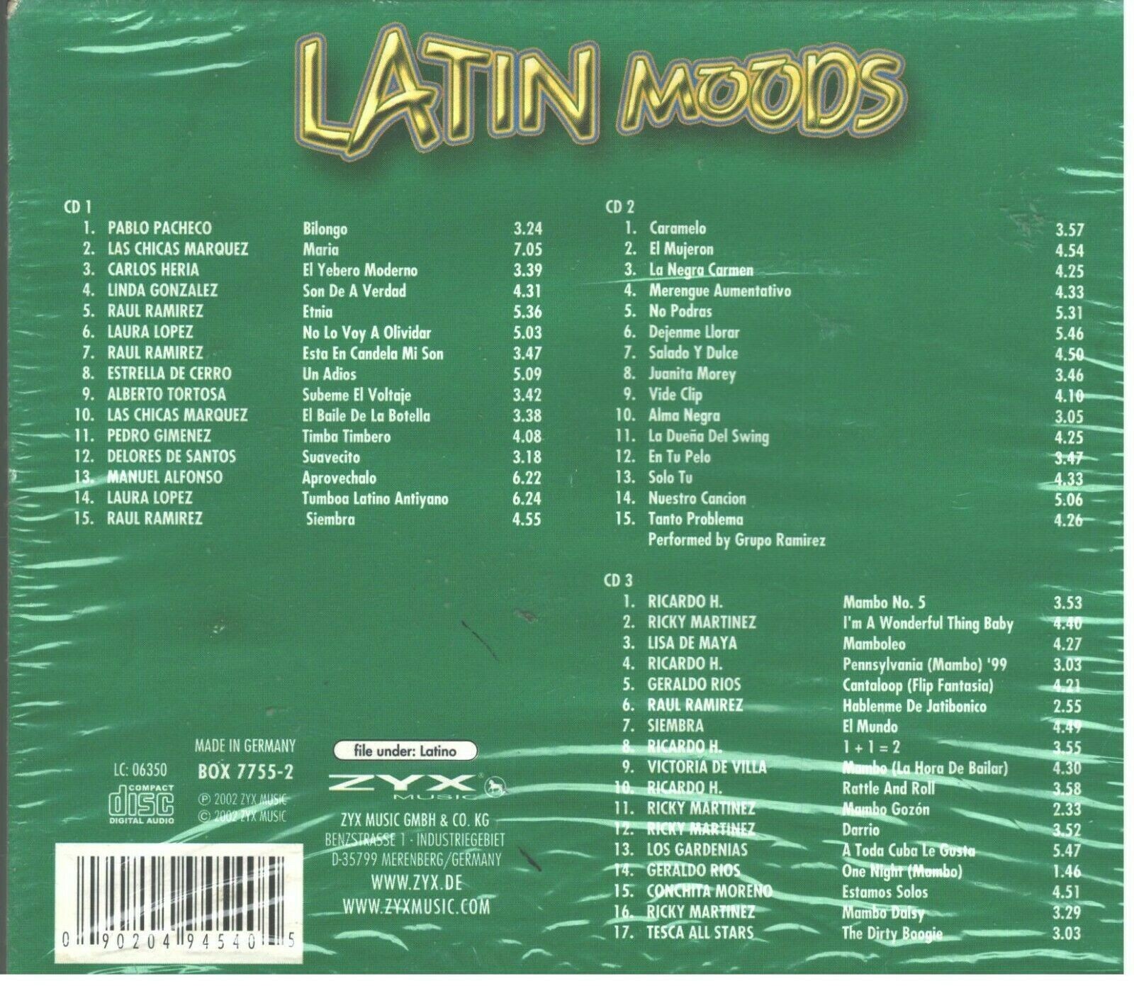 3 CD - Latin Moods -various artists -ZYX -new 90204945405| eBay