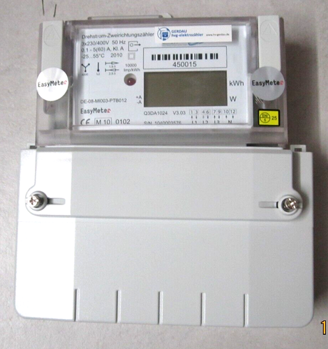 2025 geeicht, Zweirichtung - Drehstromzähler EasyMeter Q3xx 5/60 Amp ...