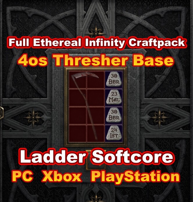 Infinity Ethereal Craftpack⚡ Ladder S10 Thresher Eth Diablo 2 ...