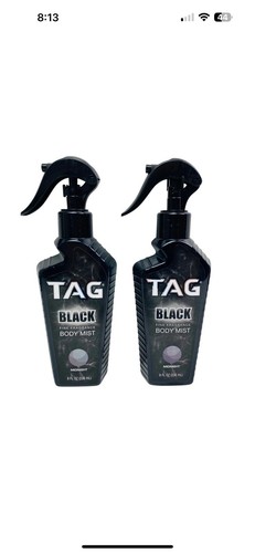 Tag Black Fine Fragrance Body Mist Midnight 8 Fl Oz Spray Bottle Set Of ...