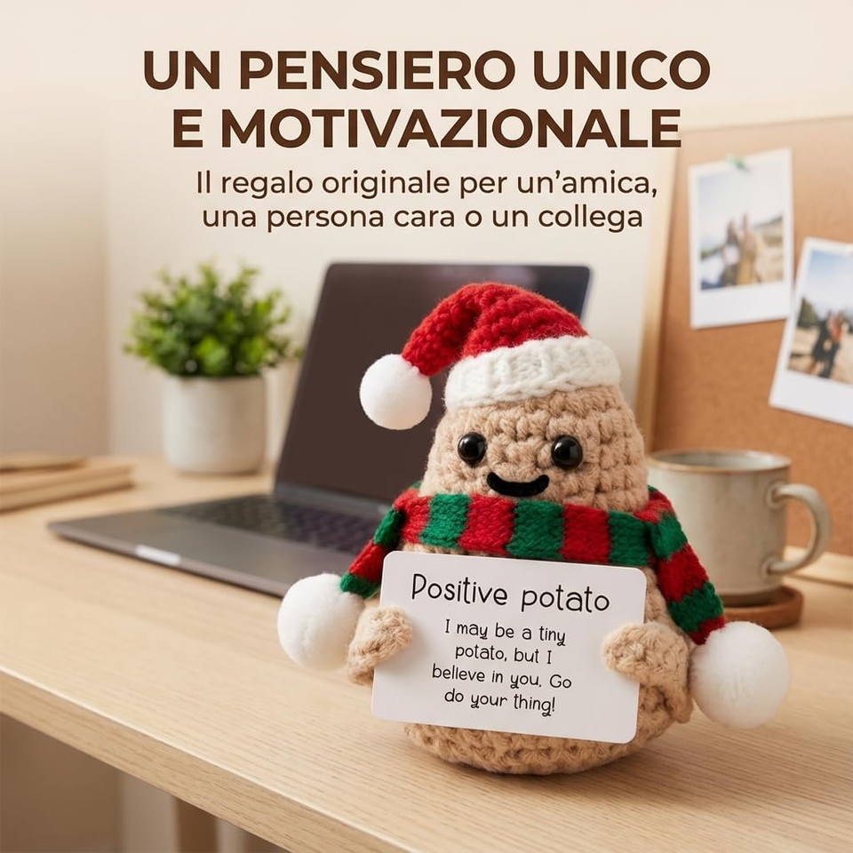 Positive Potato Idea Regalo Natale | Mini Peluche - Regalo Originale ...