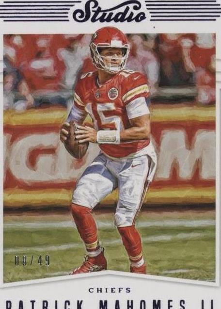 2019 Panini Chronicles - Studio Patrick Mahomes II #S18 Purple /49 for ...