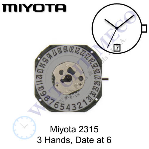 Genuine Miyota 2315 Watch Movement Japan (Multiple Variations) | eBay