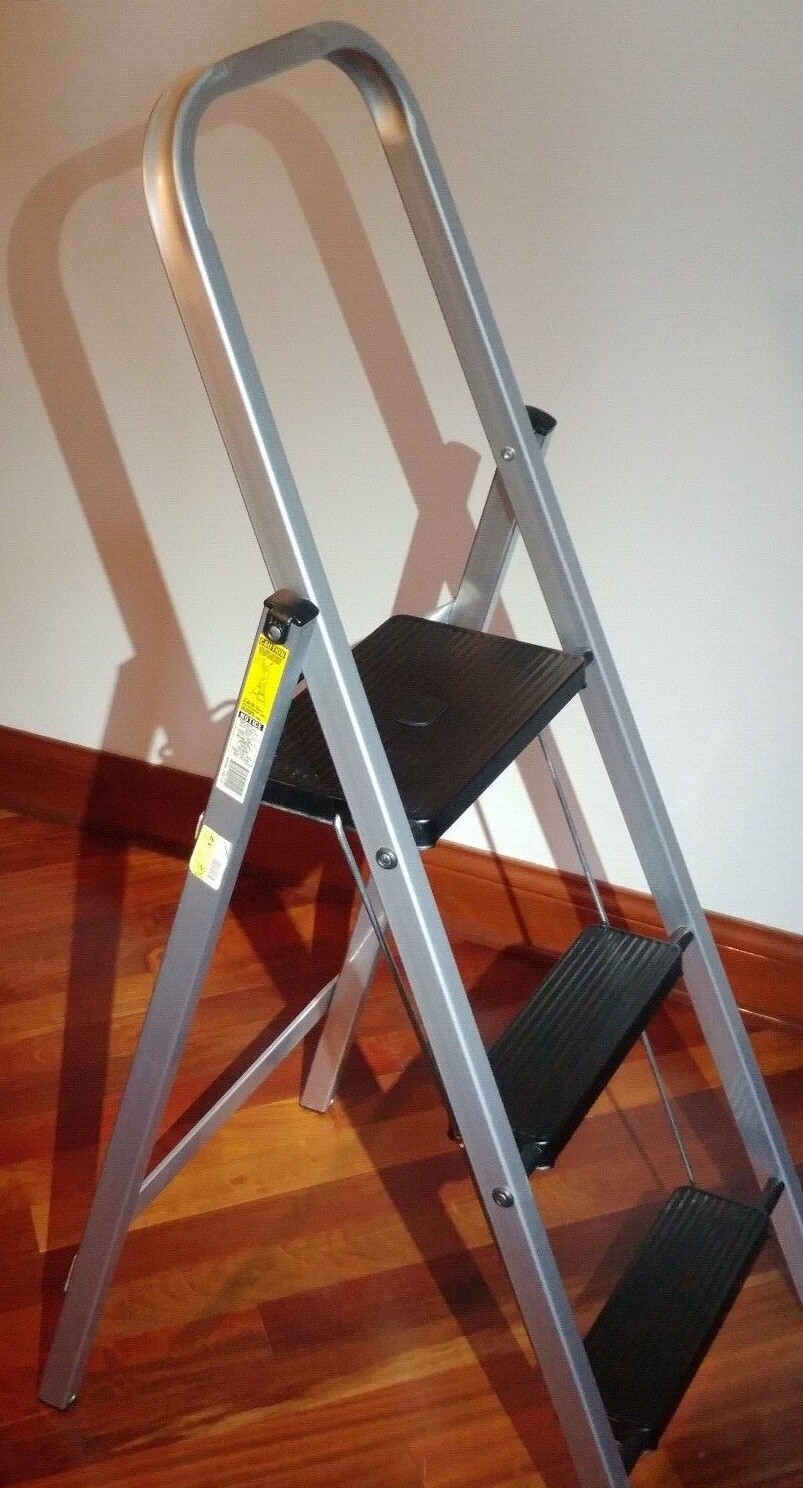 Vtg.Tricam Industries "Skinny Mini" Aluminum 3 foot Platform Ladder ...