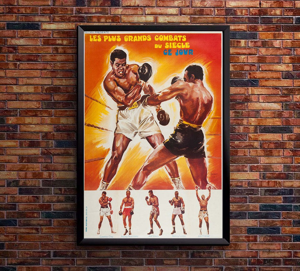 Muhammad Ali - French Boxing - Boxing Sports Poster | eBay UK