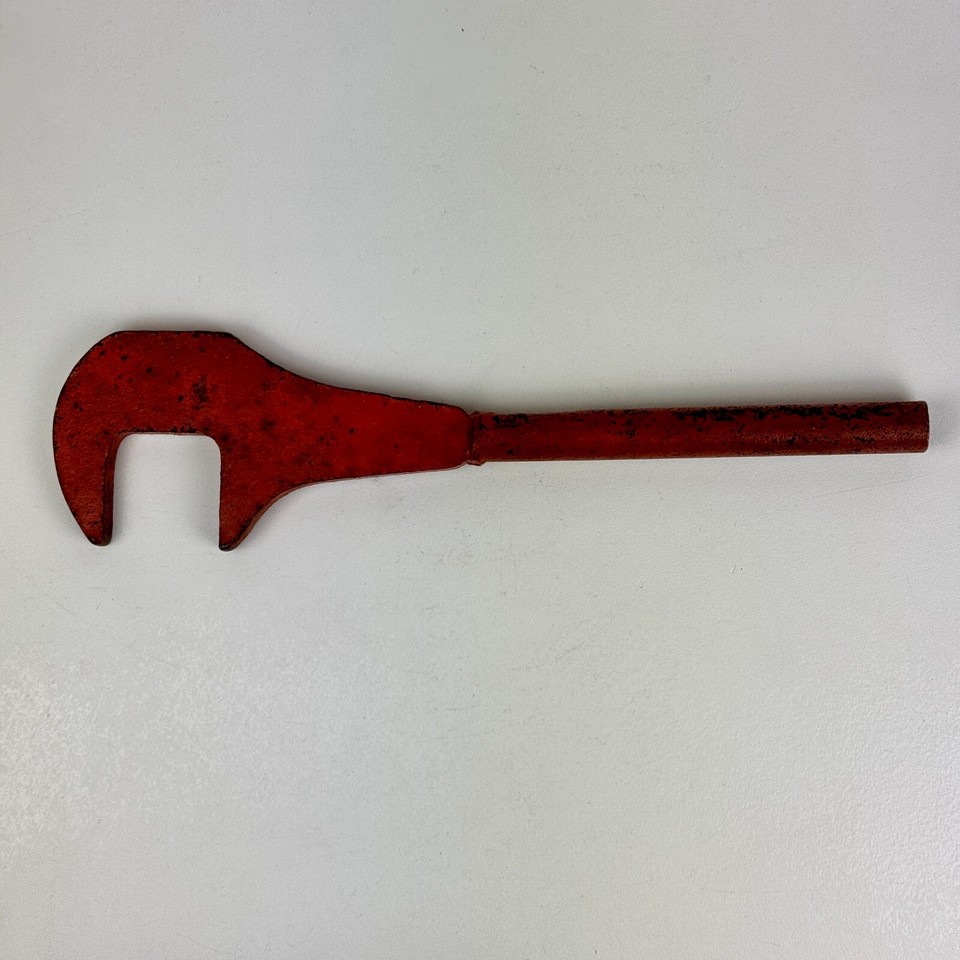 Vintage Industrial Salvage Large Orange Heavy Metal Wrench for Decor ...
