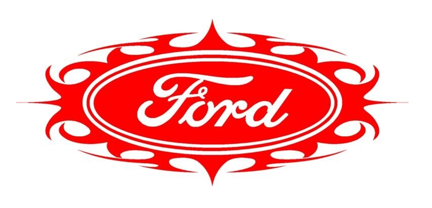 FORD Flaming tribal logo die cut Vinyl car decal sticker | eBay