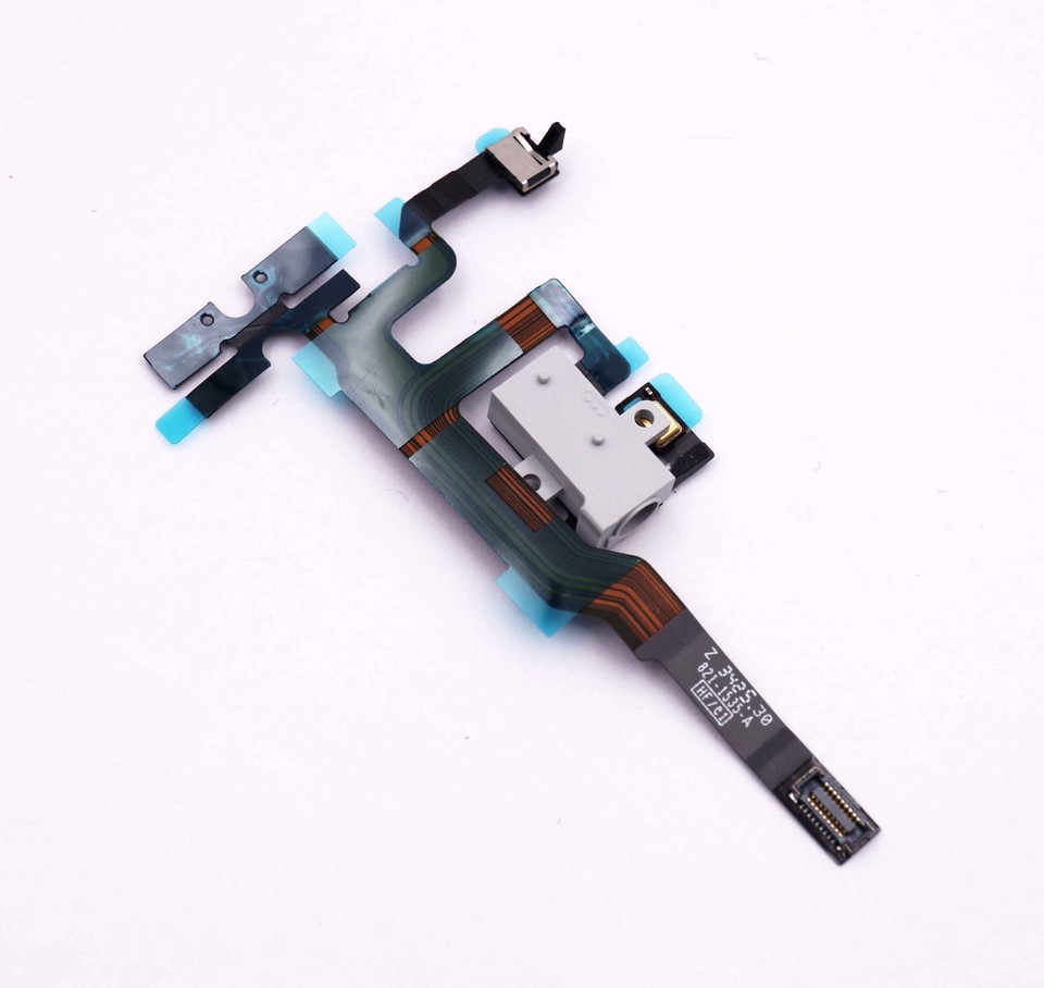 Apple iPhone 4s 3.5mm Audio Jack Volume Mute Button Microphone Flex ...