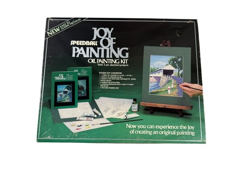 Vintage Speedball Joy Of Painting Oil Painting Studio Kit Complete and ...