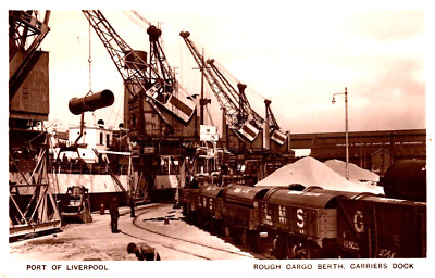 Vintage RPPC Postcard "Port of Liverpool Rough Cargo Berth" not sent | eBay