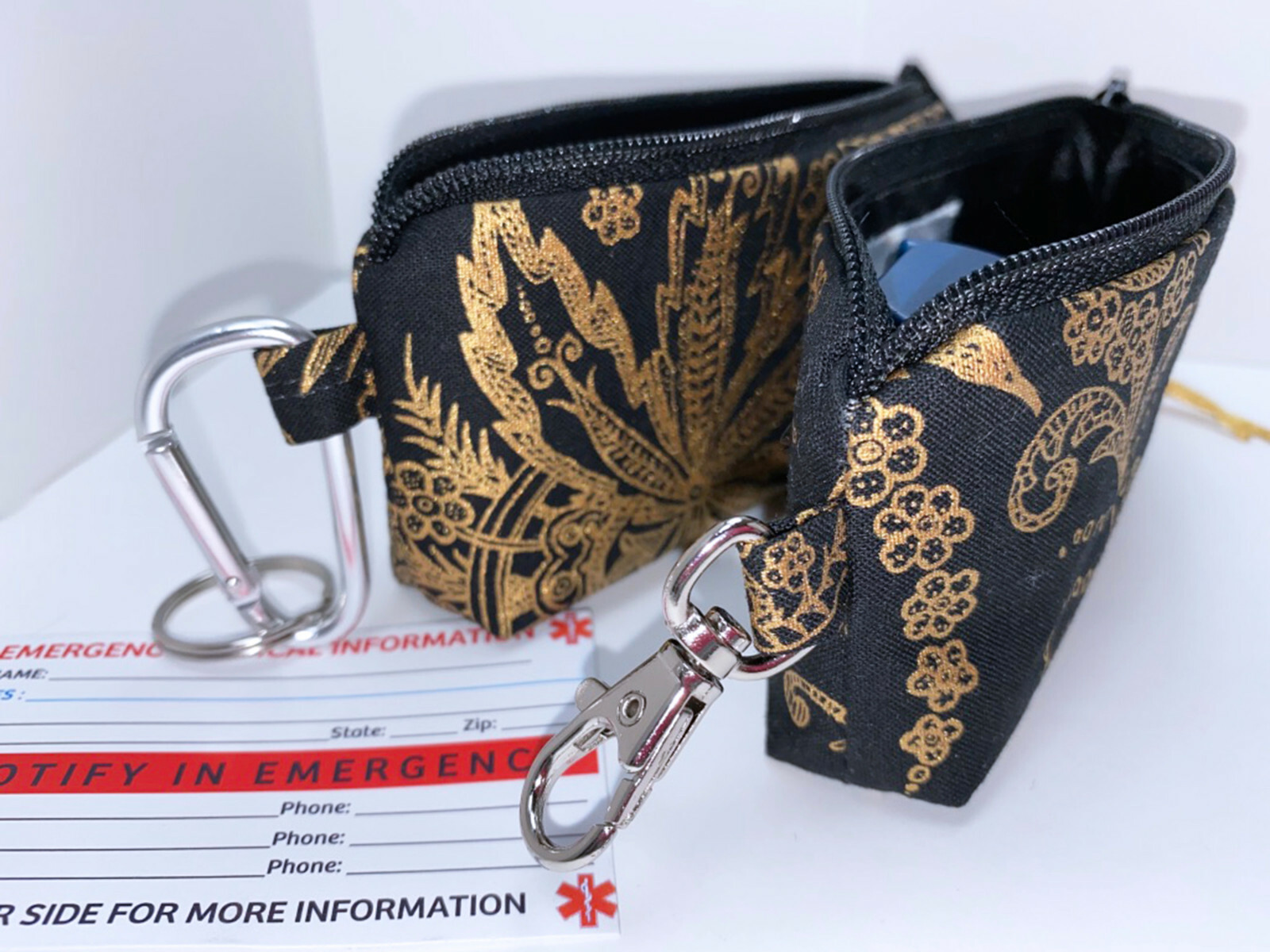 LUXE Asthma Inhaler Case Holder, Clip-on Inhaler Zipper Pouch | eBay