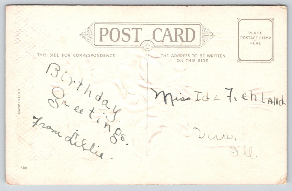 Greetings From A Dear Friend~Red Pink Yellow Roses~Poem~Gold~Emboss ...