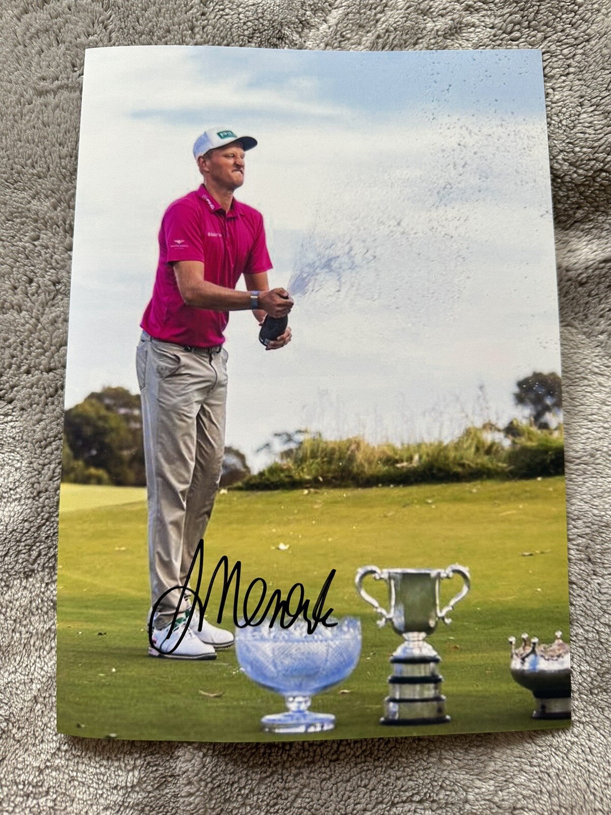 Adrian Meronk Signed A4 Photo Golf Autograph | eBay