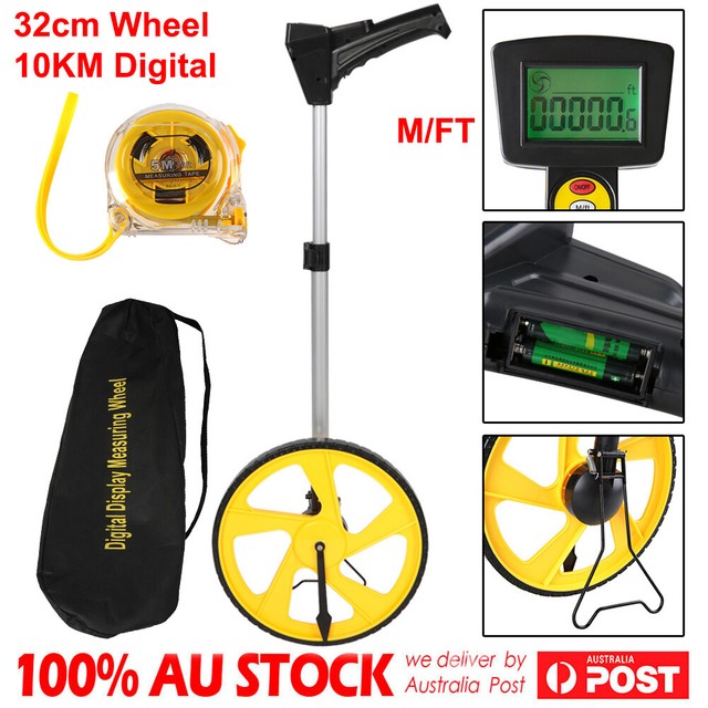 10KM Digital Distance Measuring Wheel Measure Surveyors Builders Road ...