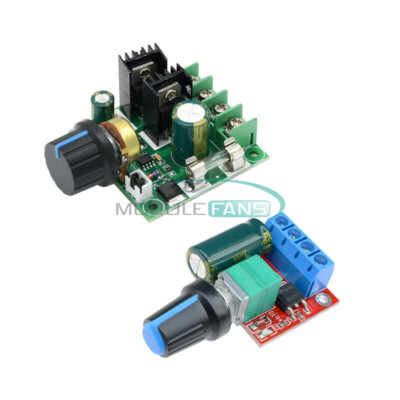 DC 5V 6V 9V 12V 24V 5A/10A PWM DC Motor Speed Controller Regulator Knob ...