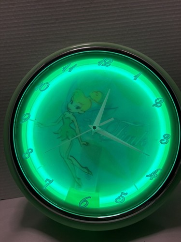 VERY RARE Tink Neon Wall Clock | eBay