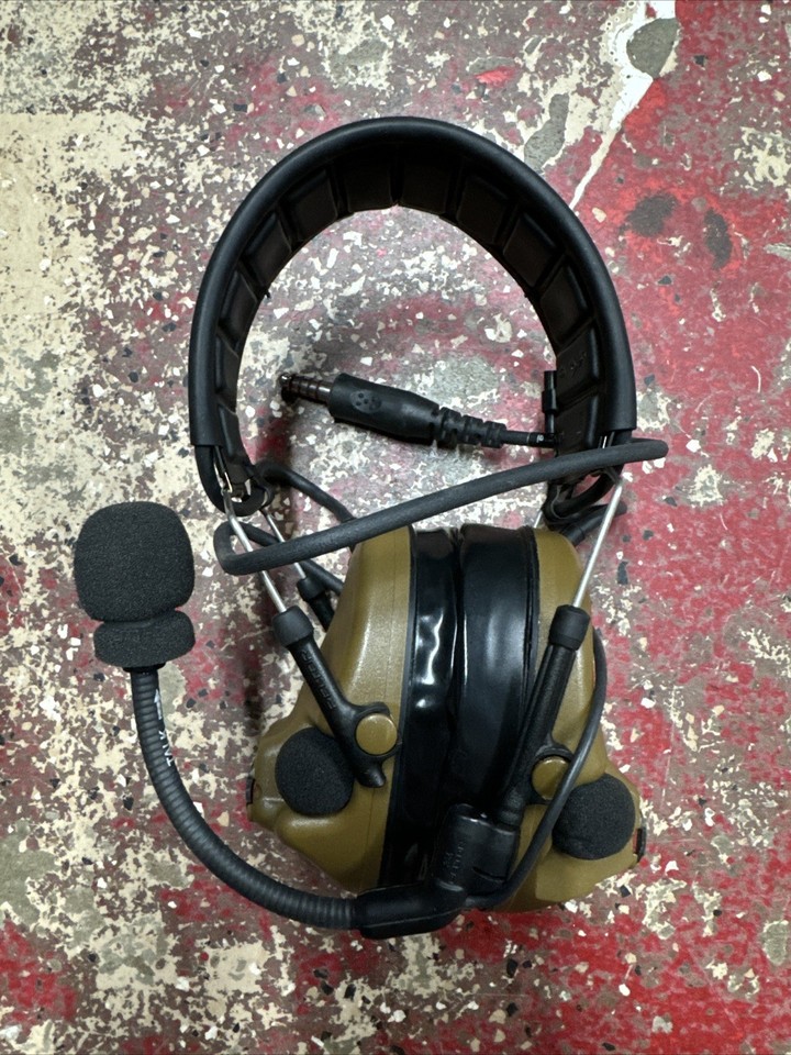 3M Peltor Comtac V Single Comm Headset with PTT & Carry Bag Coyote | eBay