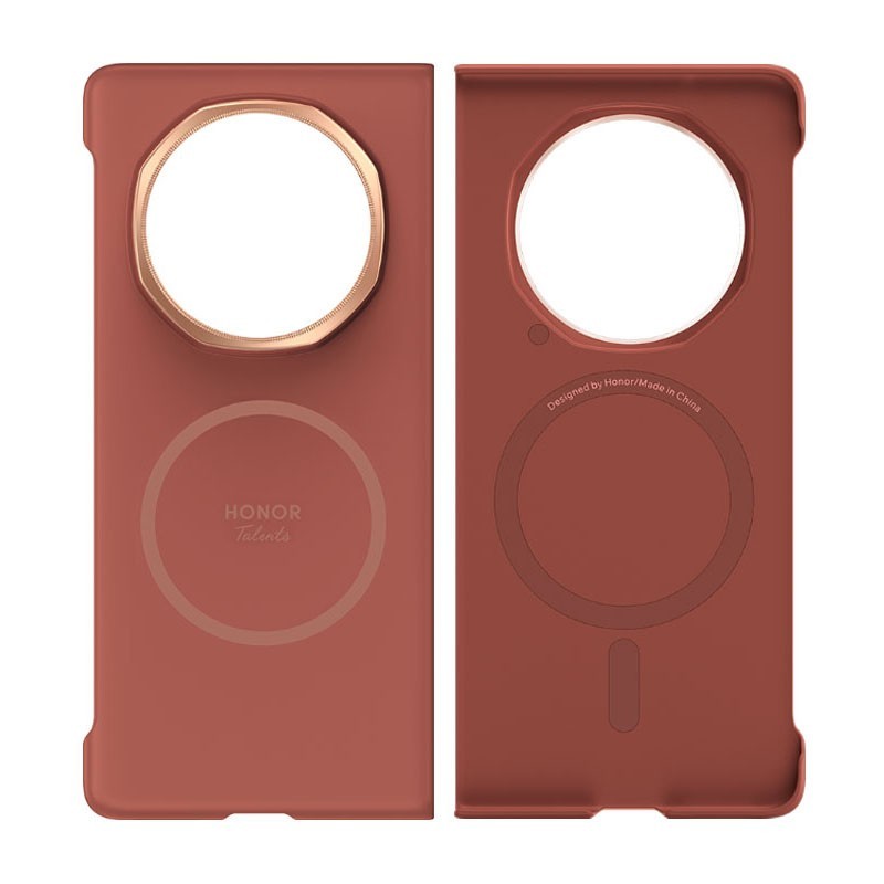 100% Original Honor Magic V5 Case MagSafe Charger Leather Phone Cover ...