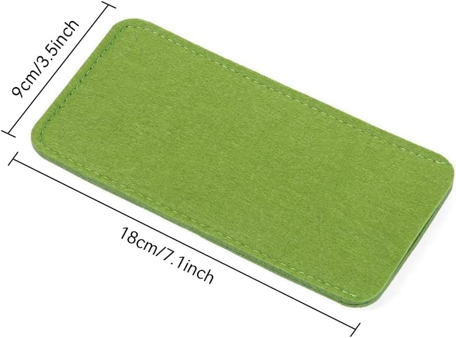 7 Pcs Soft Felt Slip In Eyeglass Cases Portable Travel Glasses Pouch ...