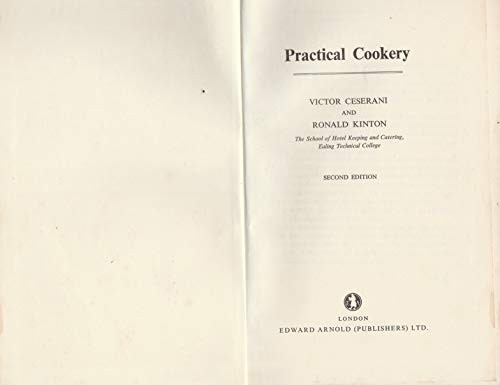 Practical Cookery by Kinton, Ronald Hardback Book The Fast Free ...