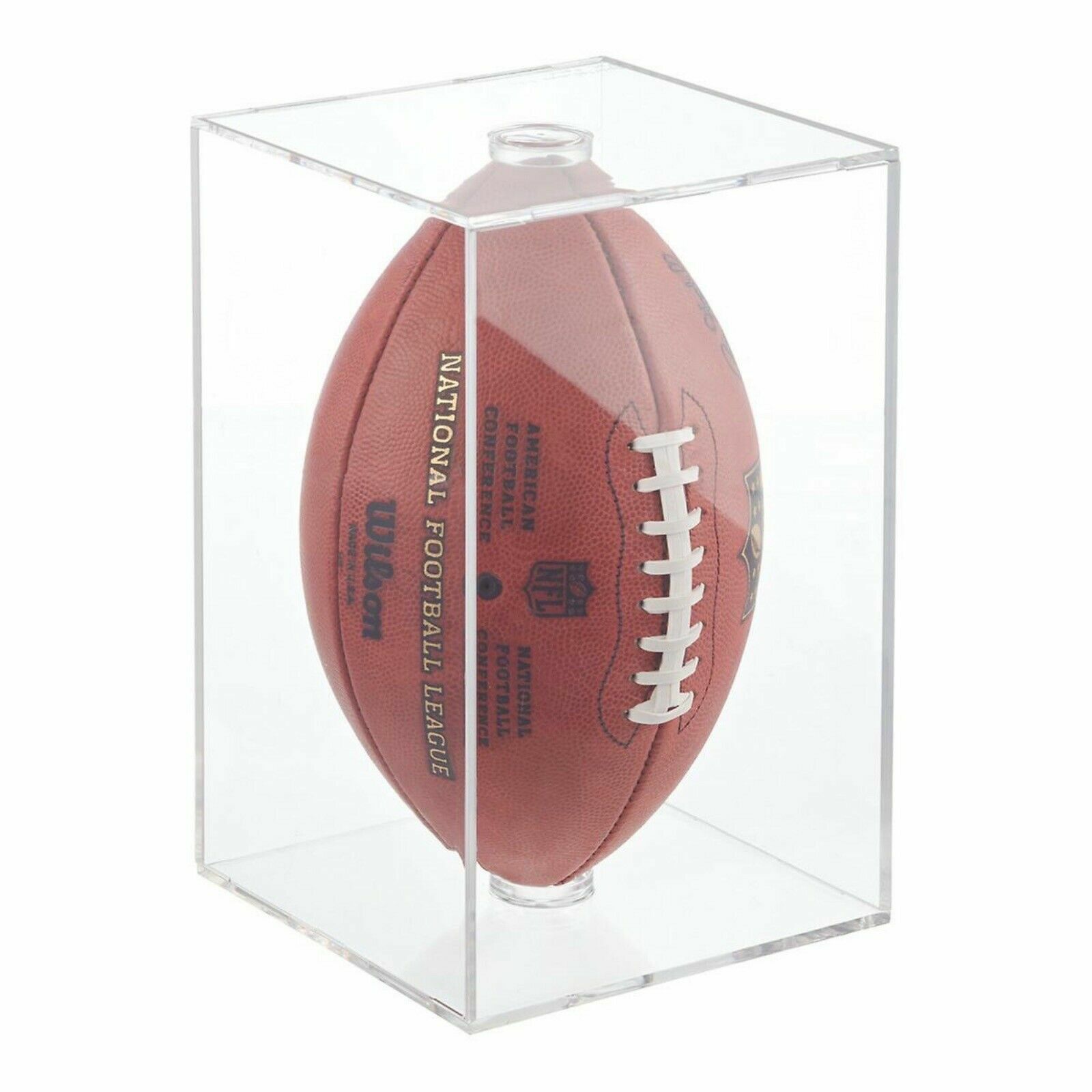 BallQube Football Holder Sports Memorabilia Display Case Box | eBay