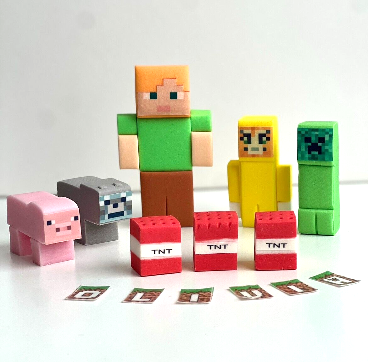 Minecraft Edible Cake Toppers