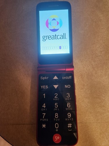 Jitterbug Alcatel Onetouch Red flip phone GreatCall Easy-to-Use ...