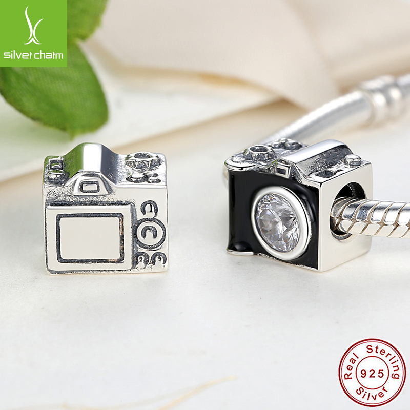 Fashion Sterling Silver Cz Charm Beads Fits S925 Charm Bracelet & Chain ...